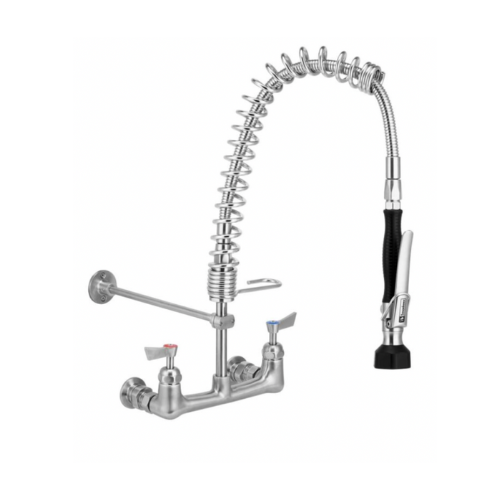 Compact Stainless Steel Exposed Wall Mounted Pre Rinse Unit