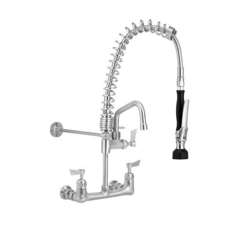 Compact Stainless Steel Exposed Wall Mounted Pre Rinse Unit With Pot F